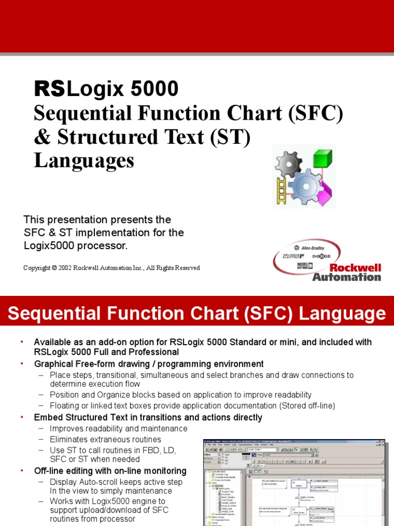 Rslogix 5000: Sequential Function Chart (SFC) & Structured Text (ST ...