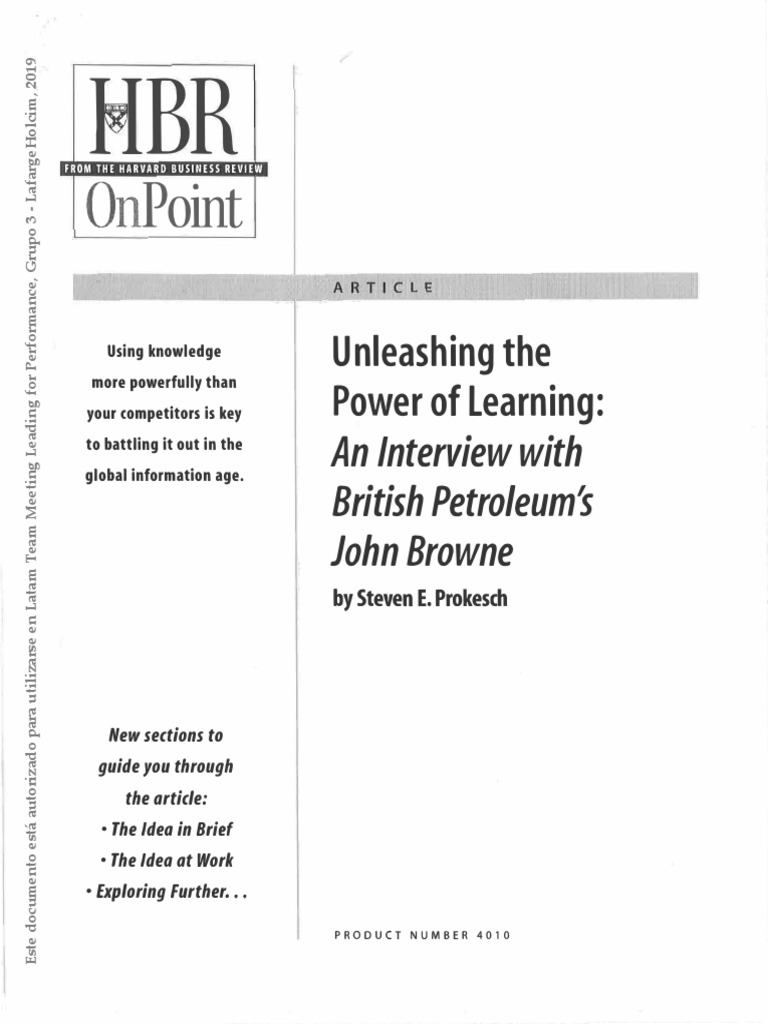 Unleashing The Power Of Learning Pdf Bp 