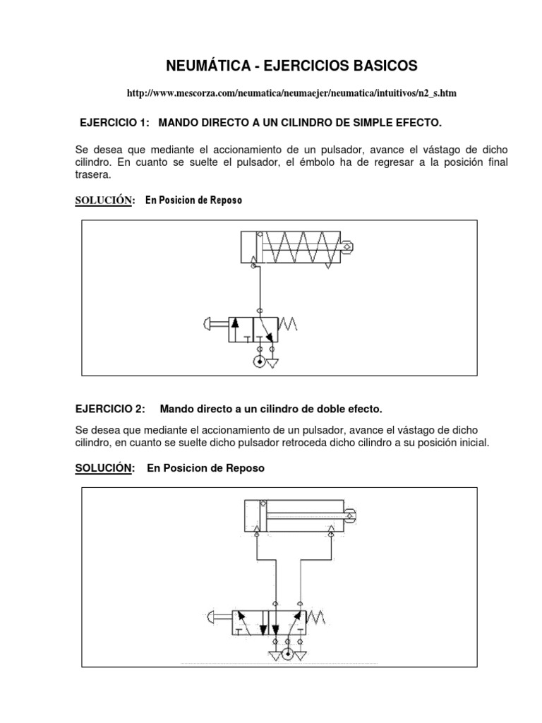 Ejercicios de Neumatica. | PDF | Bienes manufacturados | Tecnología de vehículos