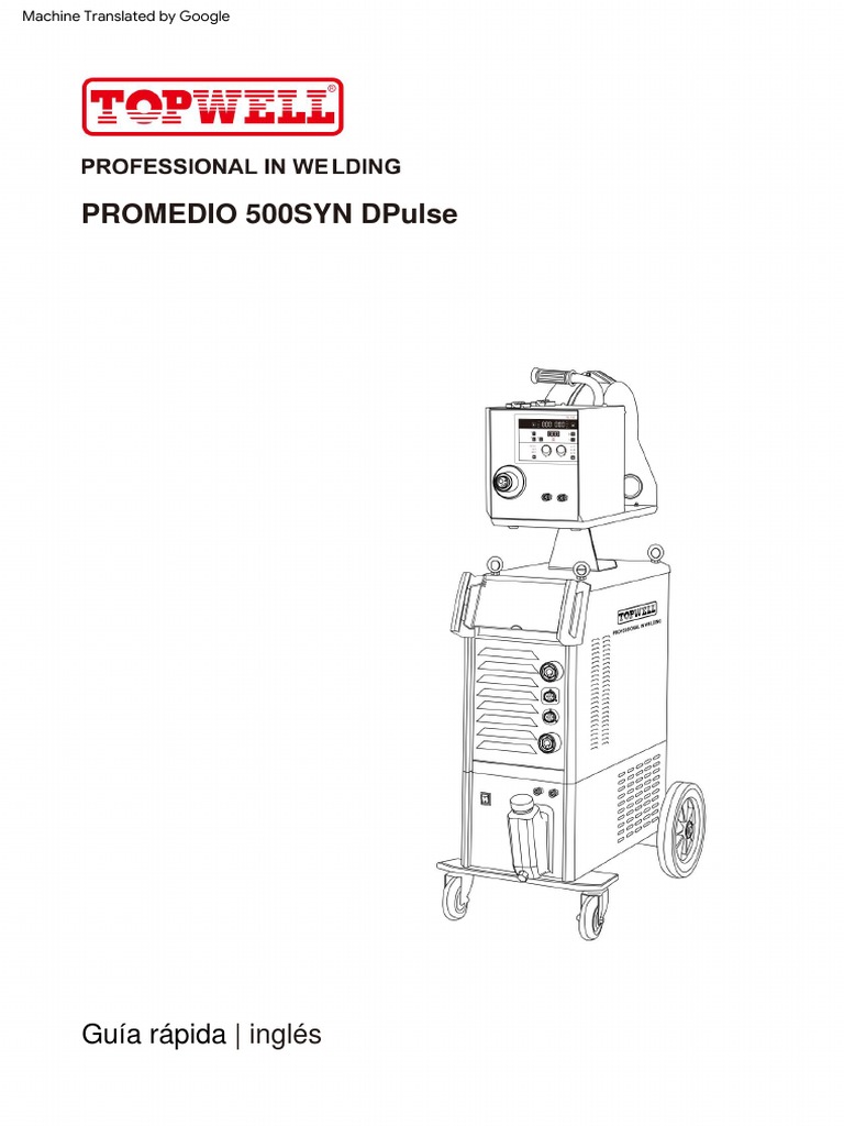 PROMIG 500SYN DPulse - Quick Guide | PDF | Soldadura | Construcción