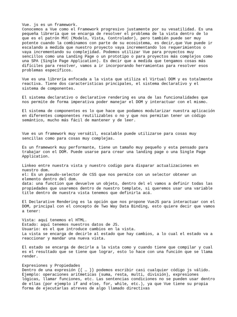 Vue Js Platzi | PDF | HTML | Marco de software