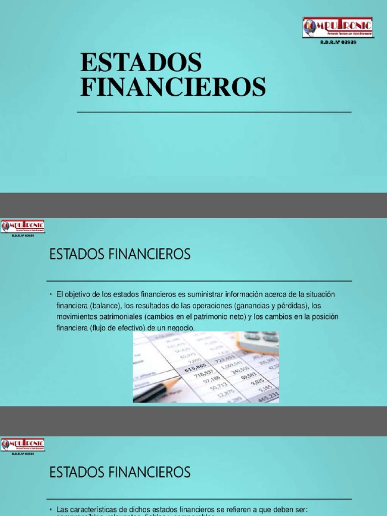Estado Financieros - Sesion 01 | PDF