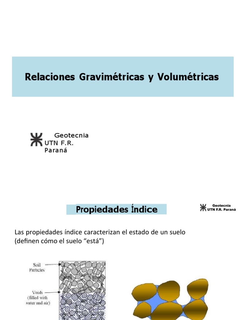 03 Relaciones Gravimetricas y Volumetricas | PDF | Ciencia y ...