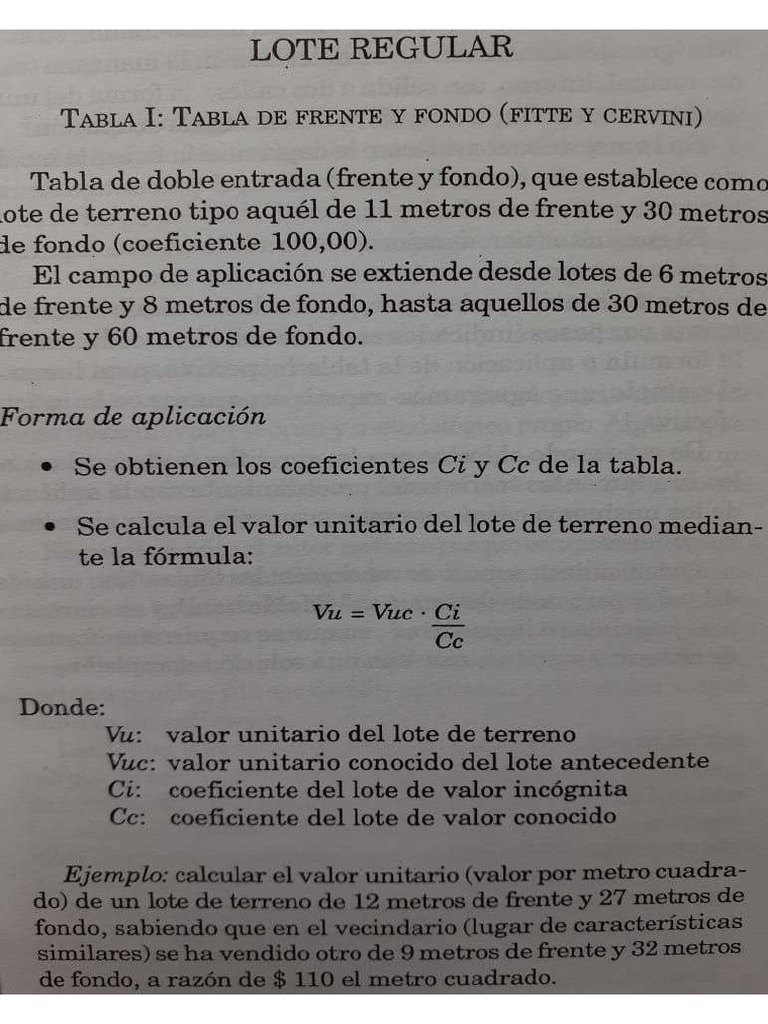 Coeficiente Fitte y Cervini | PDF