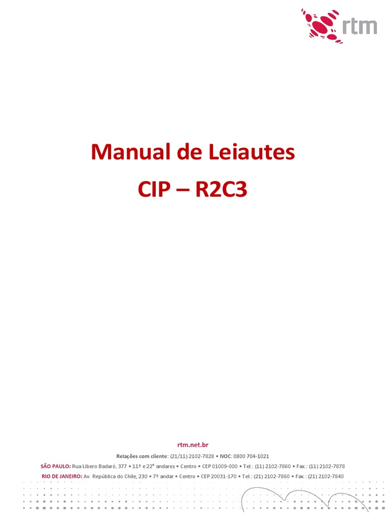 Manual de Leiautes RTM - Integração R2C3 - V2.2.0 | PDF | Autenticação ...