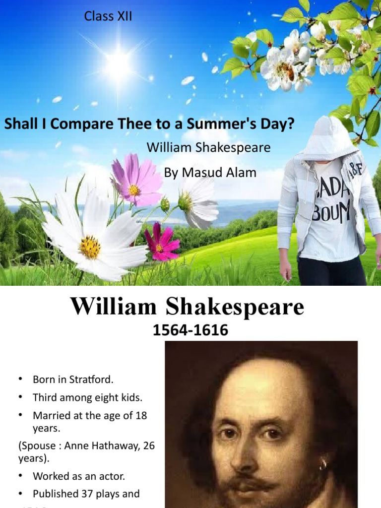Shall I Compare Thee To A Summer's Day? | PDF | Metre (Poetry) | Poetry