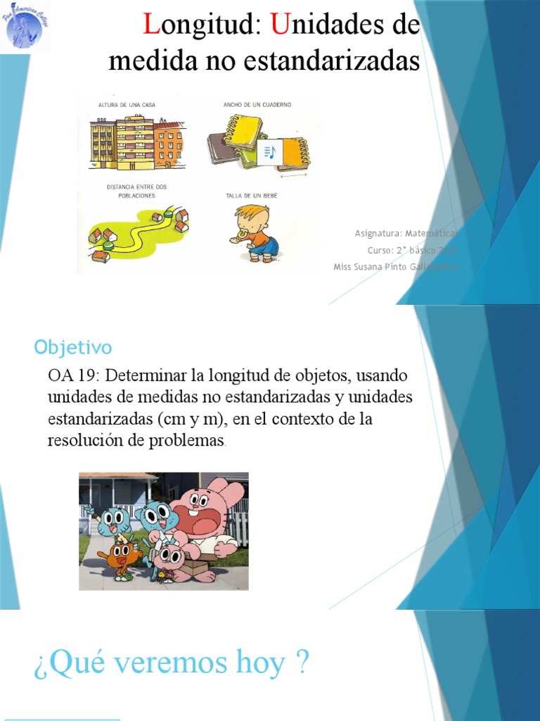 Matematica Unidad de Medida No Estandarizadas Clase 15.06.21 | PDF ...
