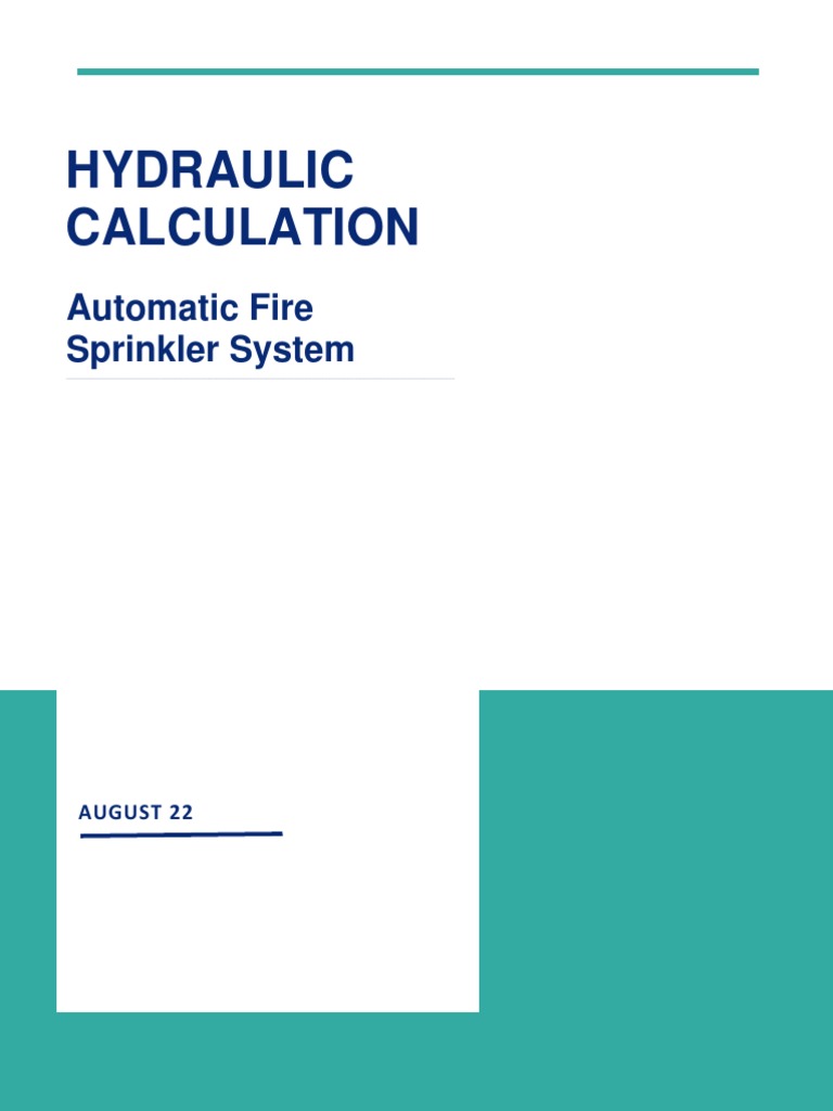 Hydraulic Calculation: Automatic Fire Sprinkler System | PDF | Fire ...