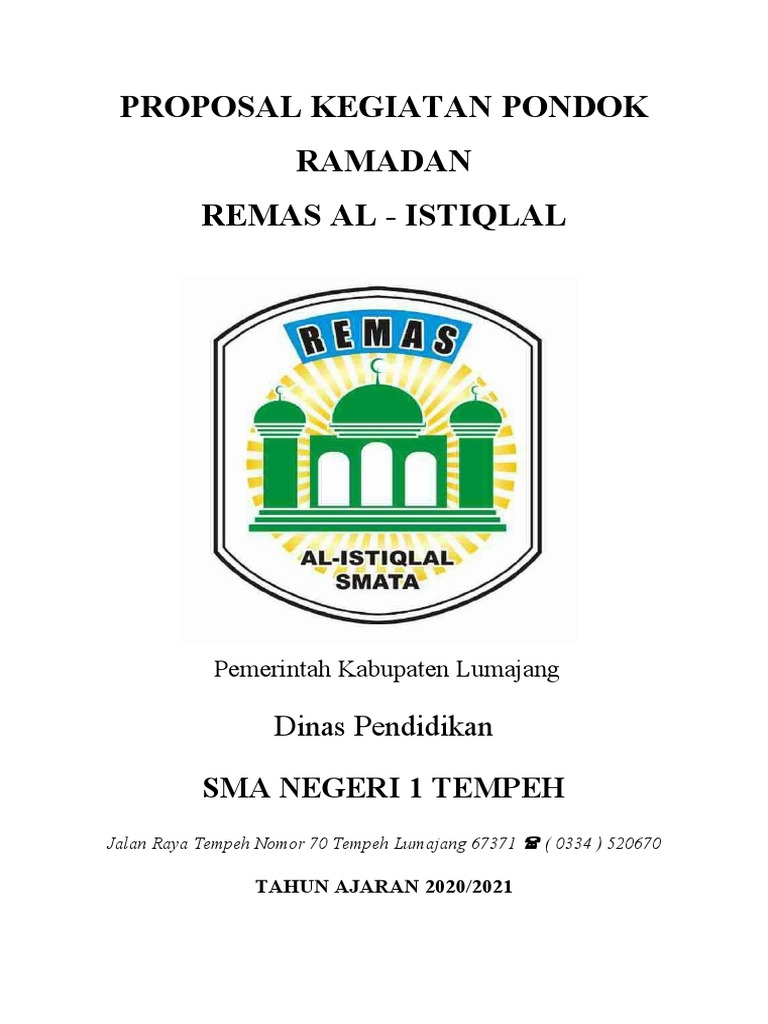 Proposal Kegiatan Pondok Ramadhan | PDF