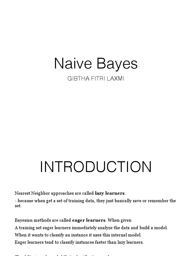 Naive Bayes | PDF | Bayesian Network | Applied Mathematics