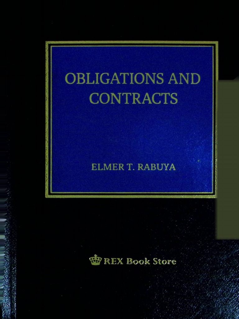 Obligations and Contracts by Rabuya 2019 | PDF | Books | Manila