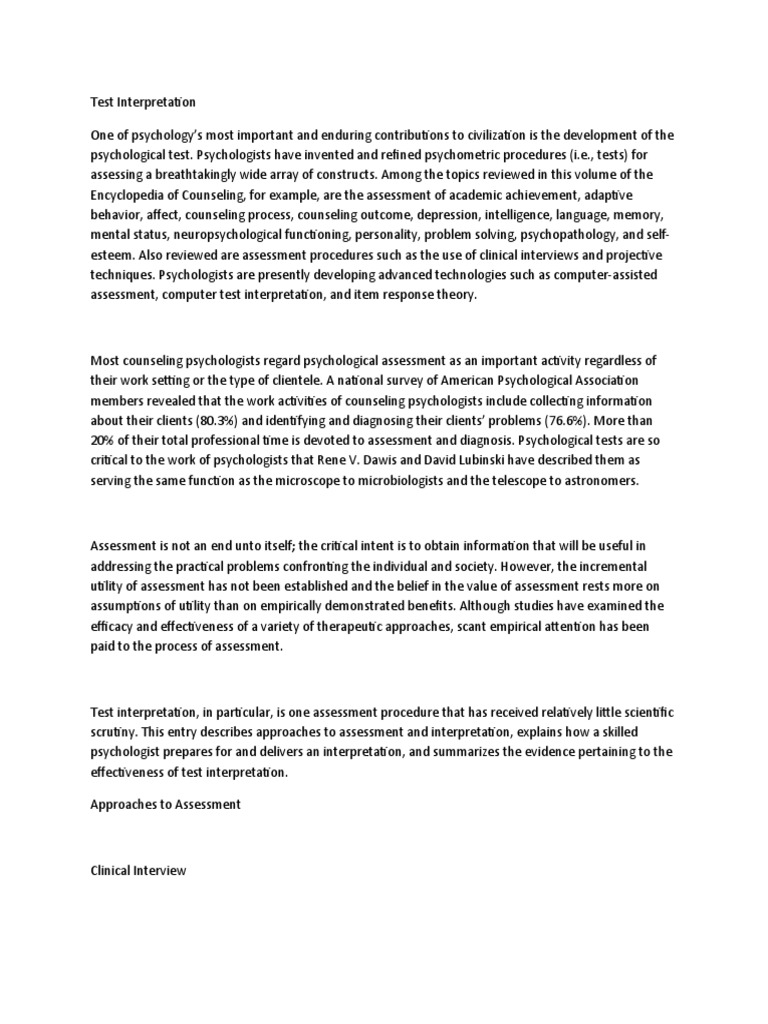Test Interpreta-WPS Office | PDF | Psychotherapy | Psychology