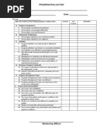 School Inset - Program Evaluation | PDF | Cognition