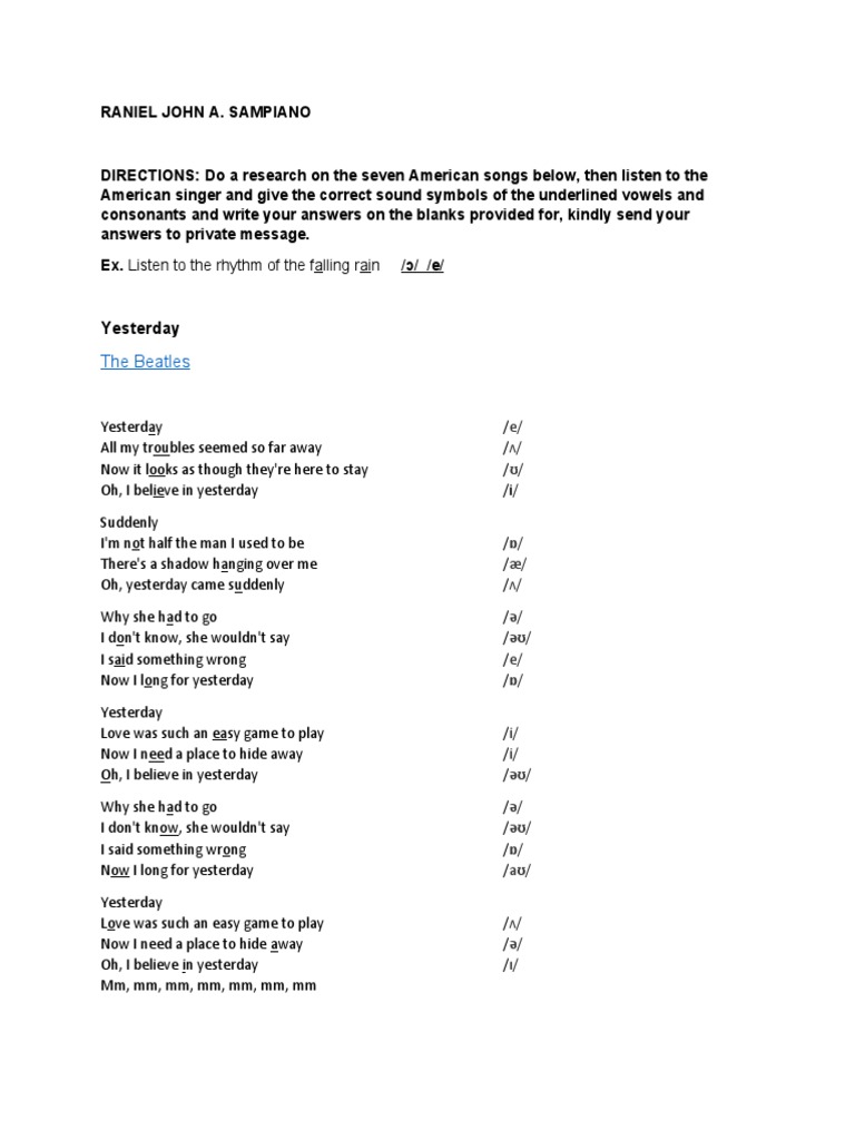80s Lyrics | PDF