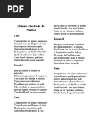 Himno Hidalgo | PDF