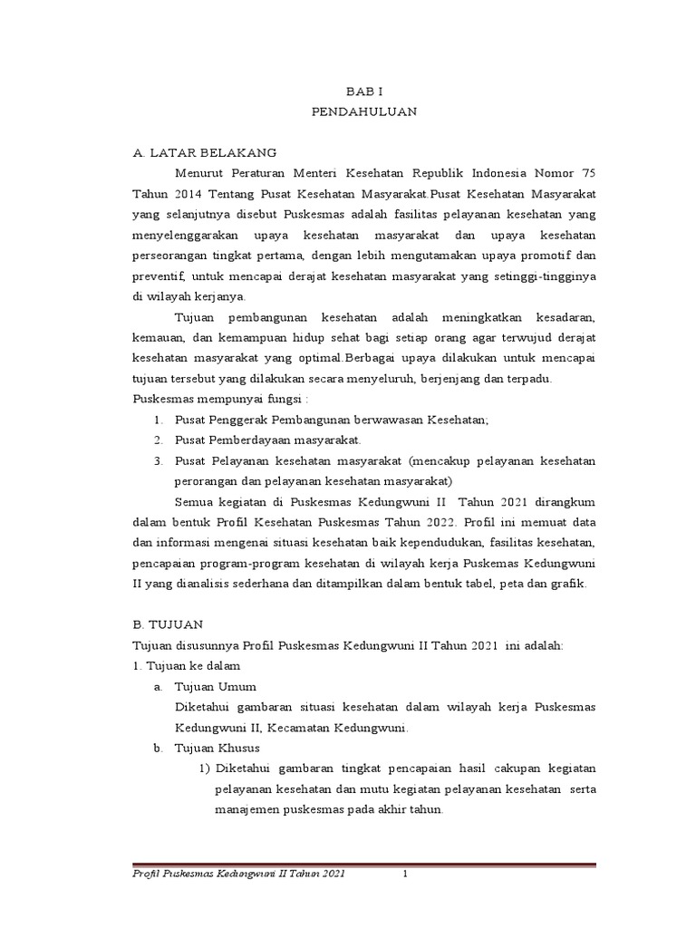 Narasi Profil 2021 | PDF