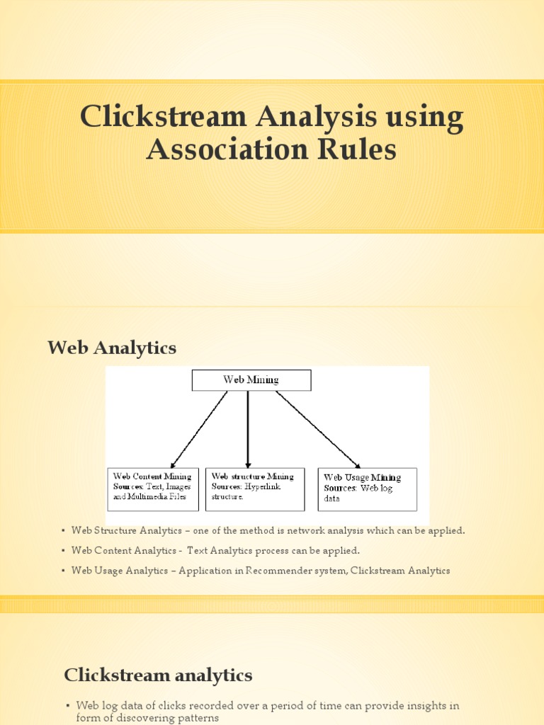 Discovering Purchase Patterns through Association Rule Mining of Clickstream Data | PDF ...