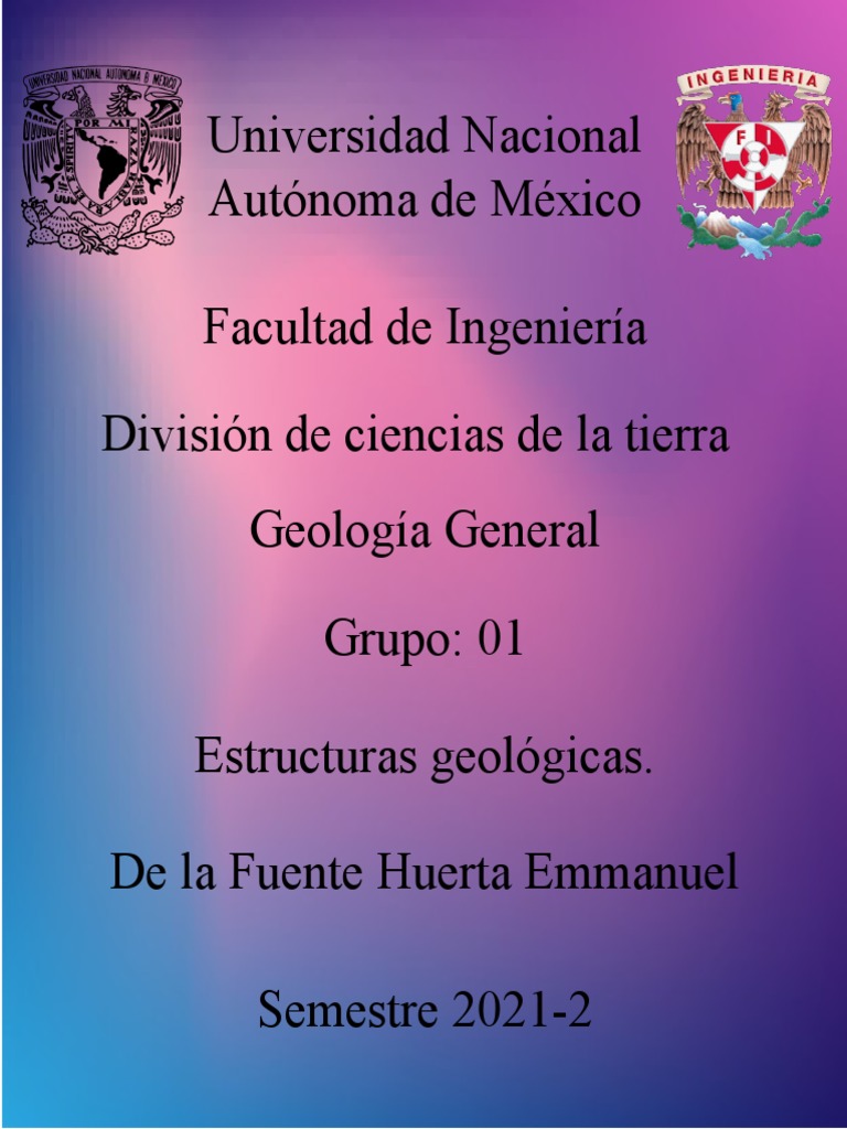 Ejercicio Estructuras Geológicas | PDF | Estrato | Geología