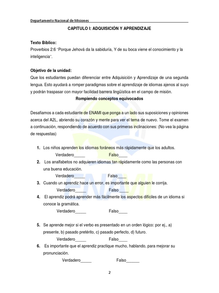 Capitulo-1-A2l Tarea | PDF | Segundo lenguaje | Aprendizaje