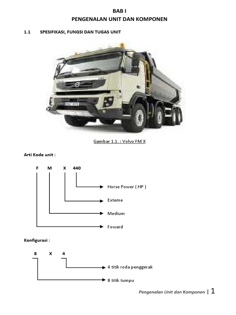Bab I FMX 440 Volvo | PDF