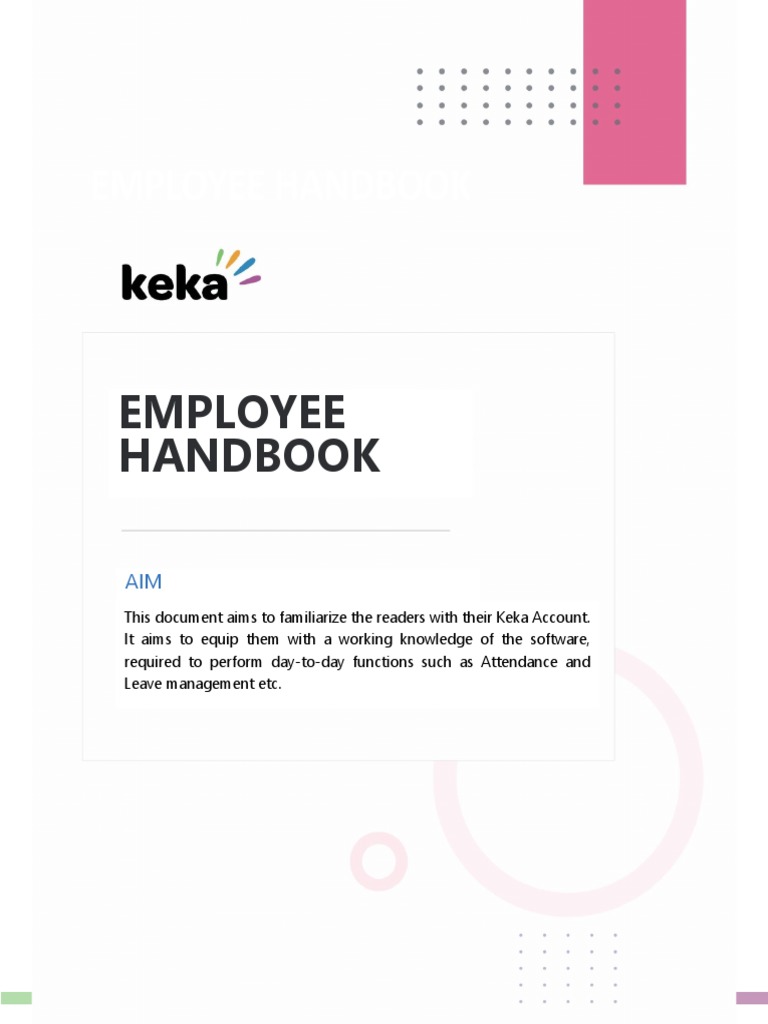 Employee Handbook - KEKA | PDF | Login | Password