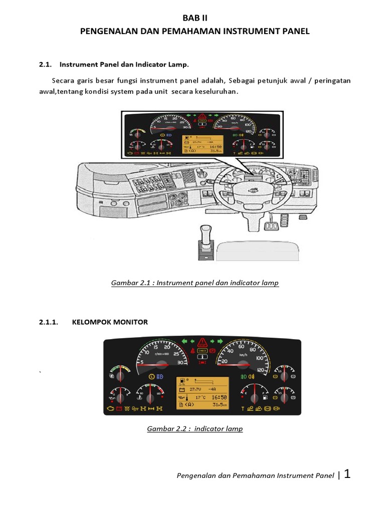 Pengenalan Instrument Panel FMX 440 | PDF