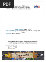 Curriculum Guide UCSP | PDF | Kinship | Sociology