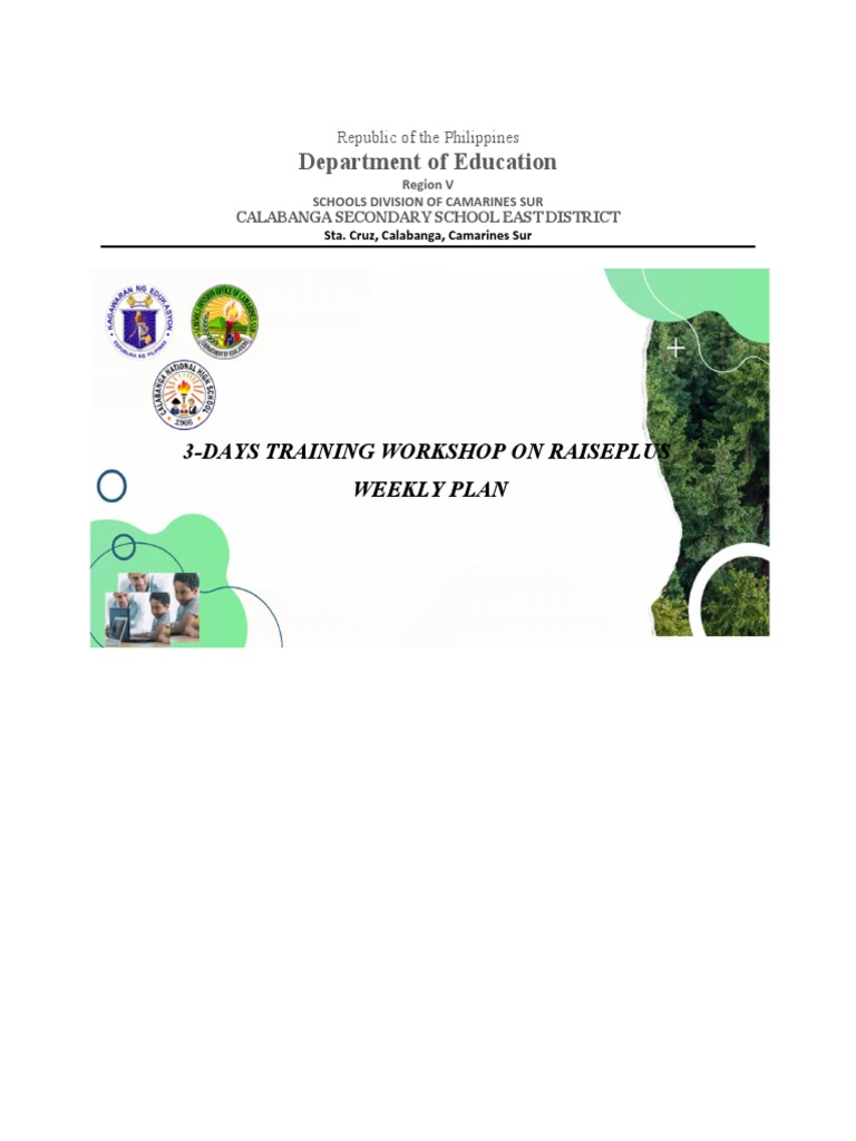 3-Day RaisePlus Training Workshop | PDF