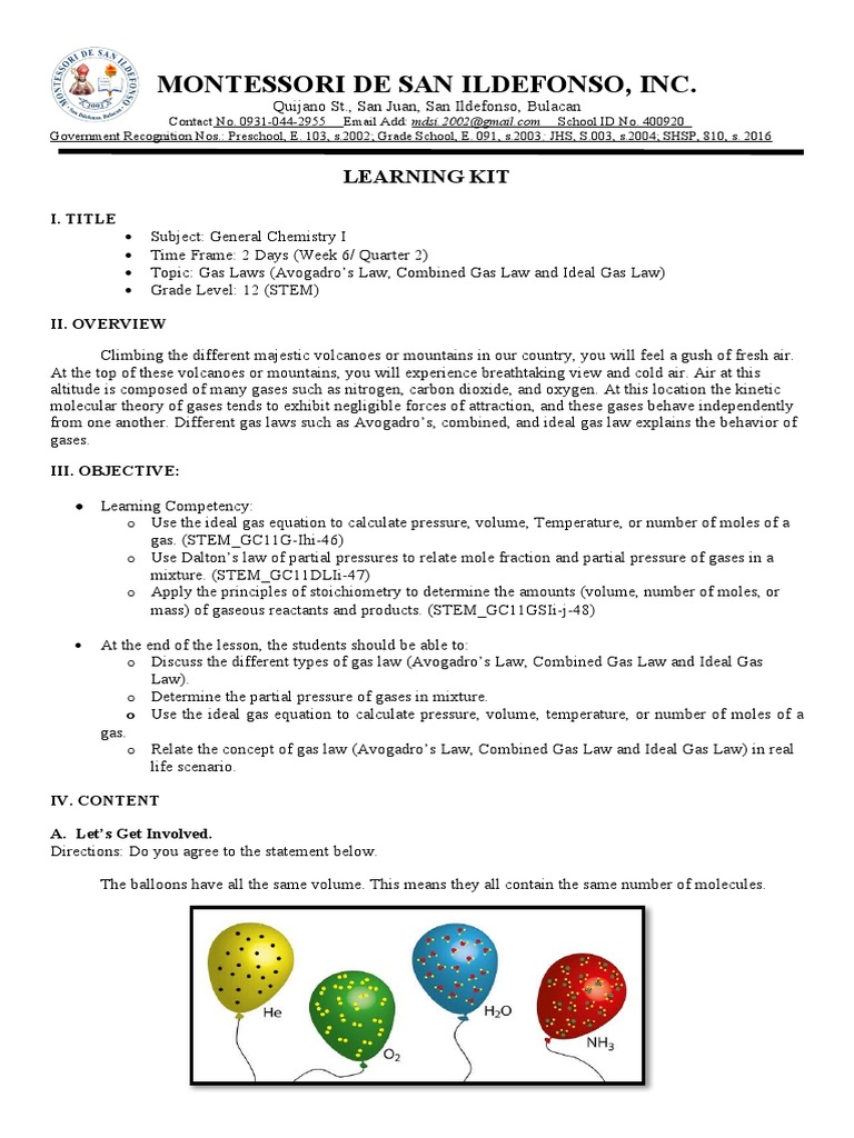 Understanding Gas Laws: An In-Depth Exploration of Avogadro's Law, the ...