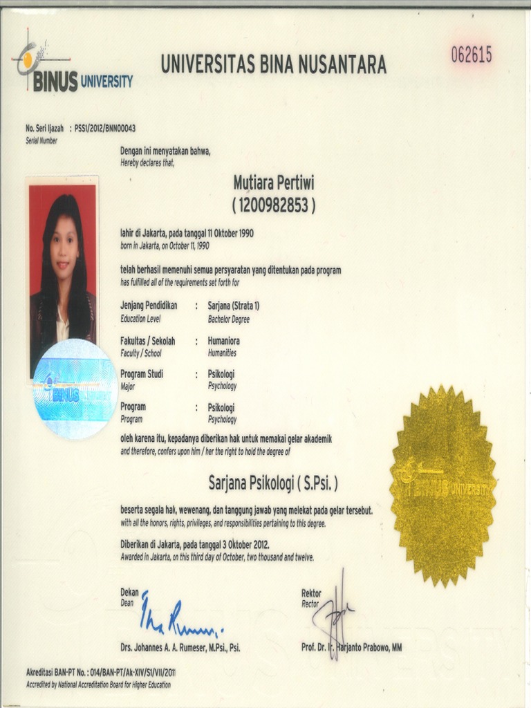 Ijazah + Transkrip | PDF