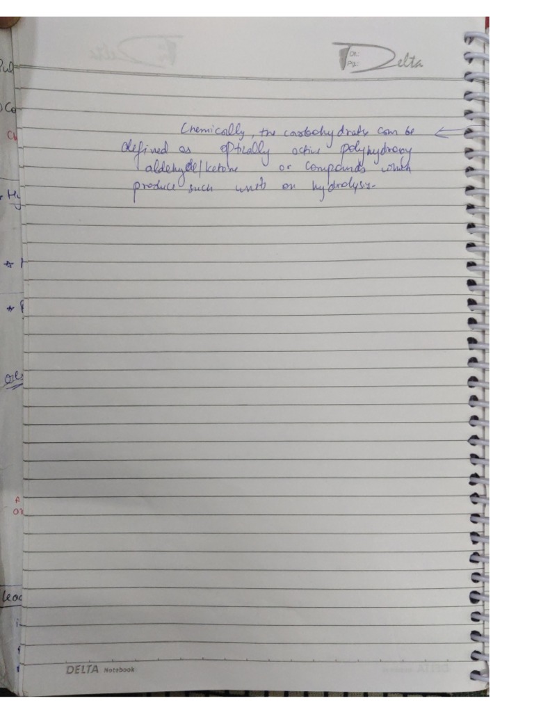 Biomolecules Handwritten Notes | PDF