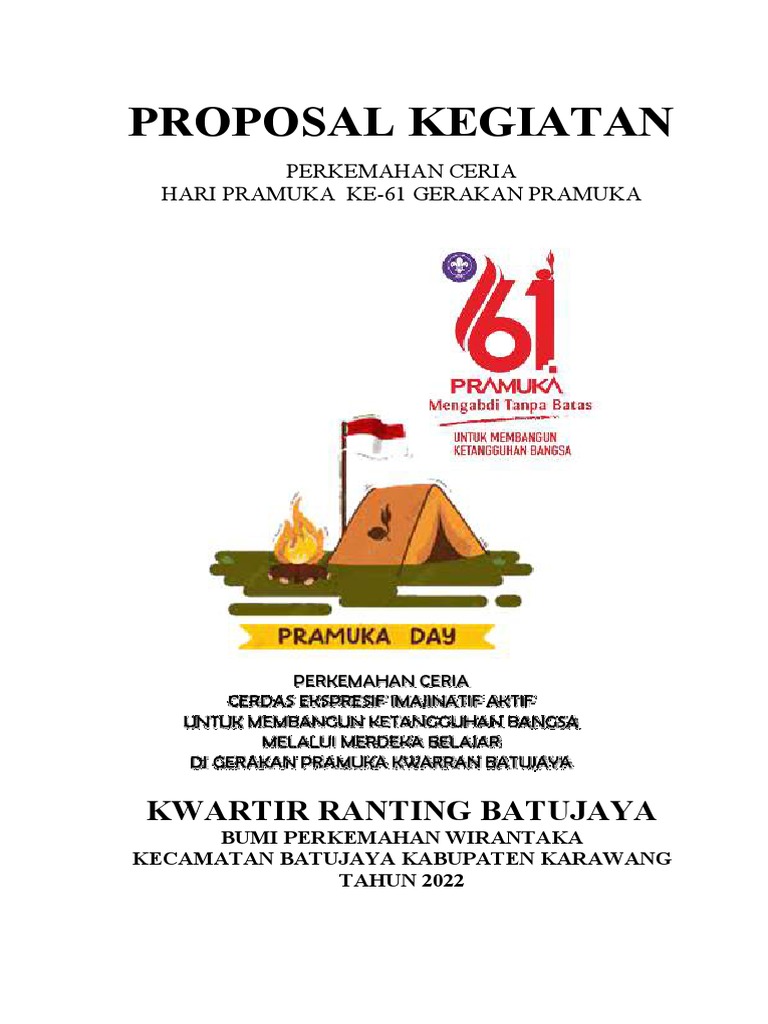 Contoh Proposal Kemah Ceria 2022-1 | PDF