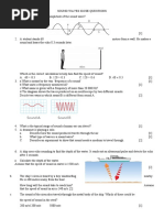 IGCSE Physics Sound and Waves QP MS | PDF