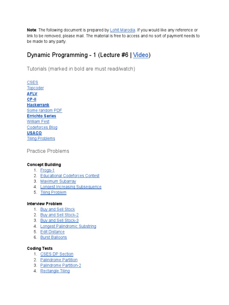 CP Bits Goa | PDF | Matrix (Mathematics) | Computer Programming