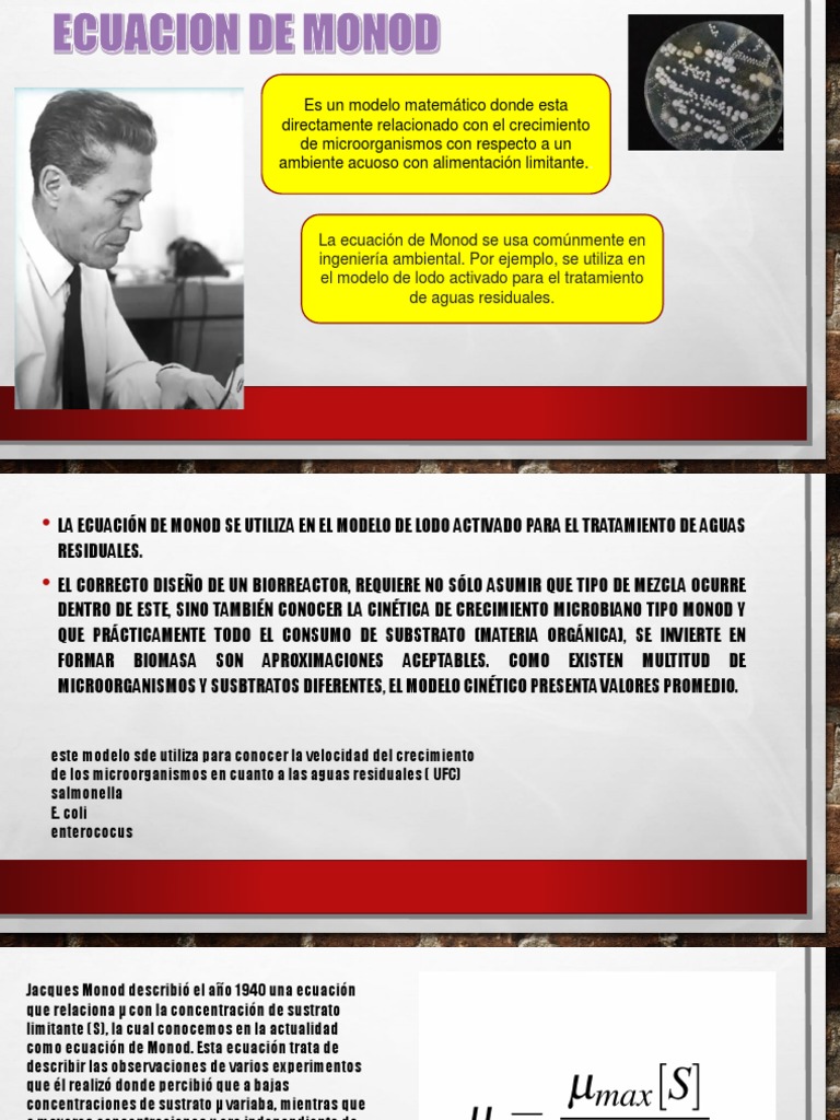 Ecuacion de Monod | PDF | Física Aplicada e Interdisciplinaria ...