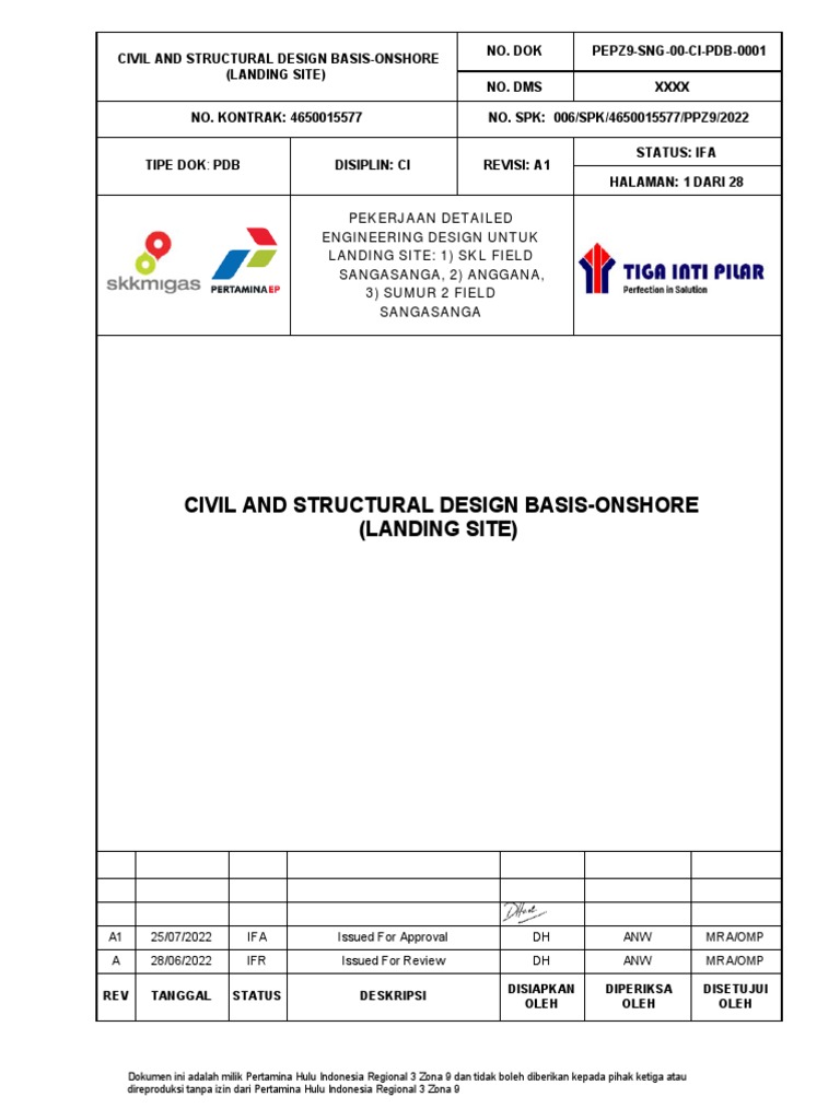 PEPZ9-SNG-00-CI-PDB-0001 - Civil & Structural Design Basis Onshore ...