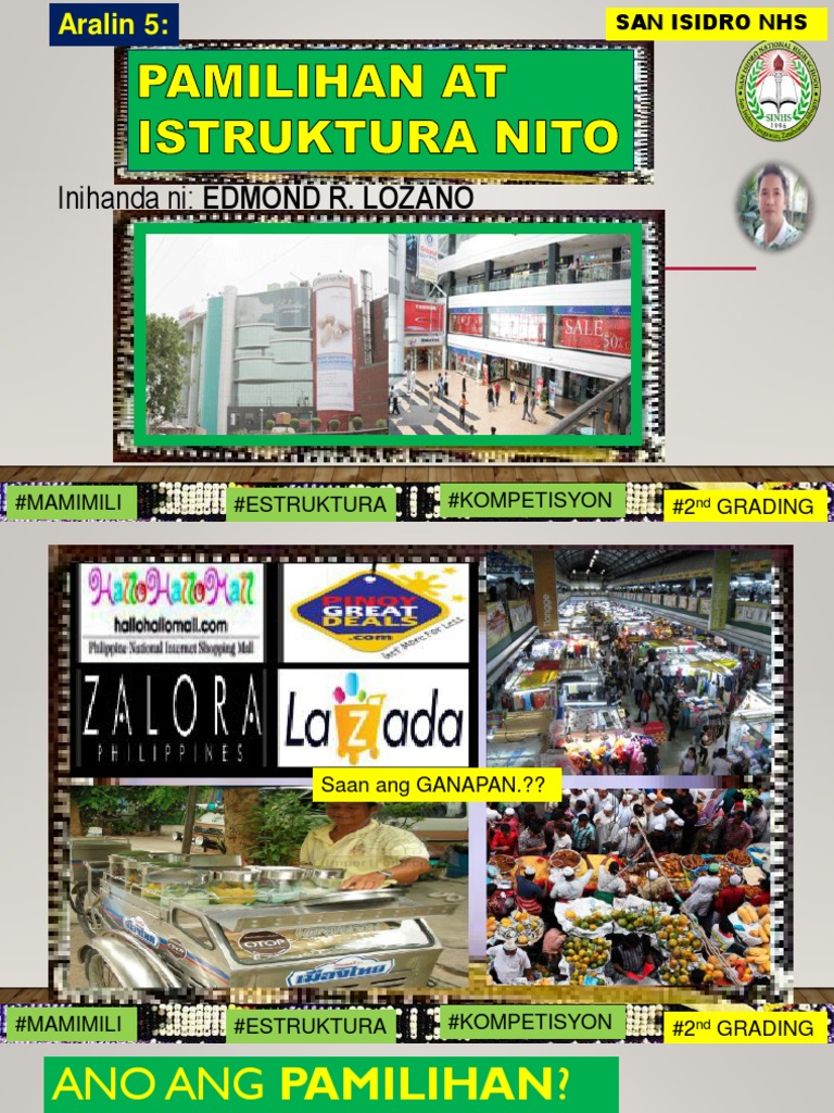 Y2 Aralin 5 - Ibat Ibang Anyo NG Pamilihan | PDF