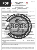 Spes Form 2025 | PDF | Government And Personhood | Government