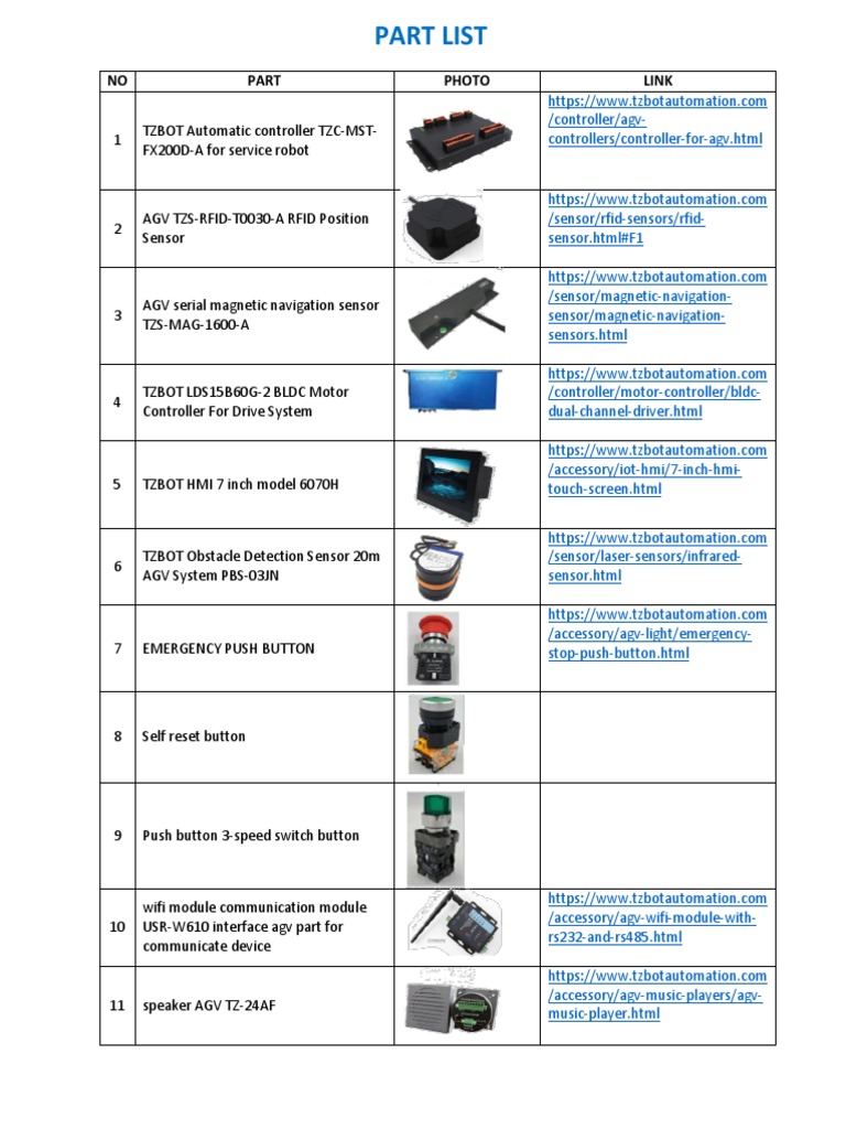 TZBOT AGV Controller Overview | PDF | Automation | Computer Engineering