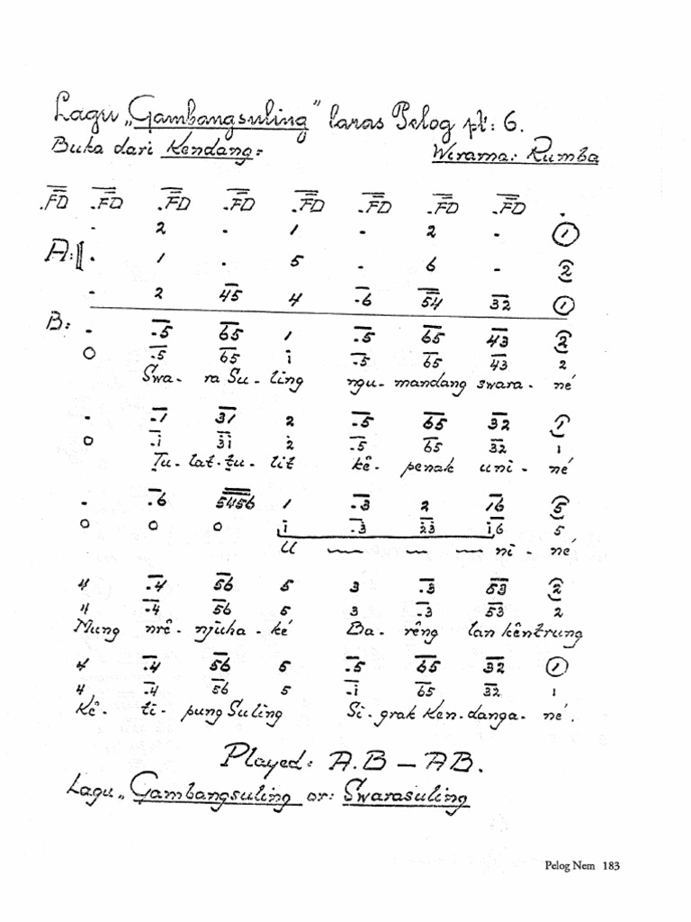 Gambang Suling | PDF