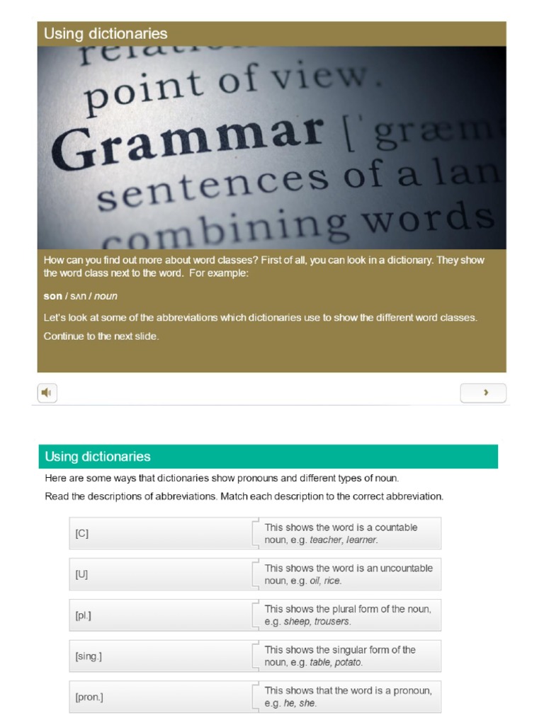 CELT-P Course Session 5 Using Dictionaries | PDF