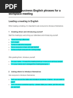 Effective Opening Remarks for Meetings | PDF