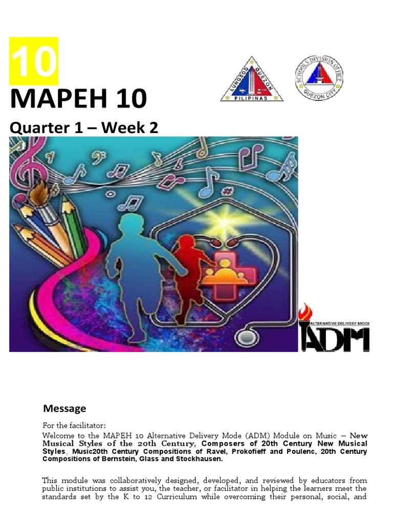 Mapeh 10: Quarter 1 - Week 2 | PDF | Musical Compositions | Electronic Music