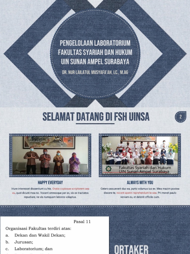 Pengelolaan Laboratorium Fakultas Syariah Dan Hukum Uin Sunan Ampel ...