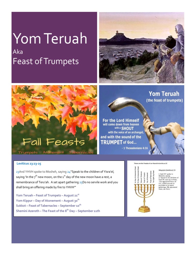 Yom Teruah: Feast of Trumpets | PDF | Covenant (Biblical) | Passover