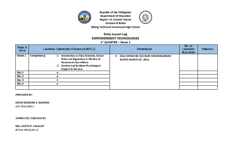 Empowerment Tech Lesson Plan | PDF