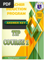 Tip Course 2 Answerkey | PDF | Learning | Curriculum