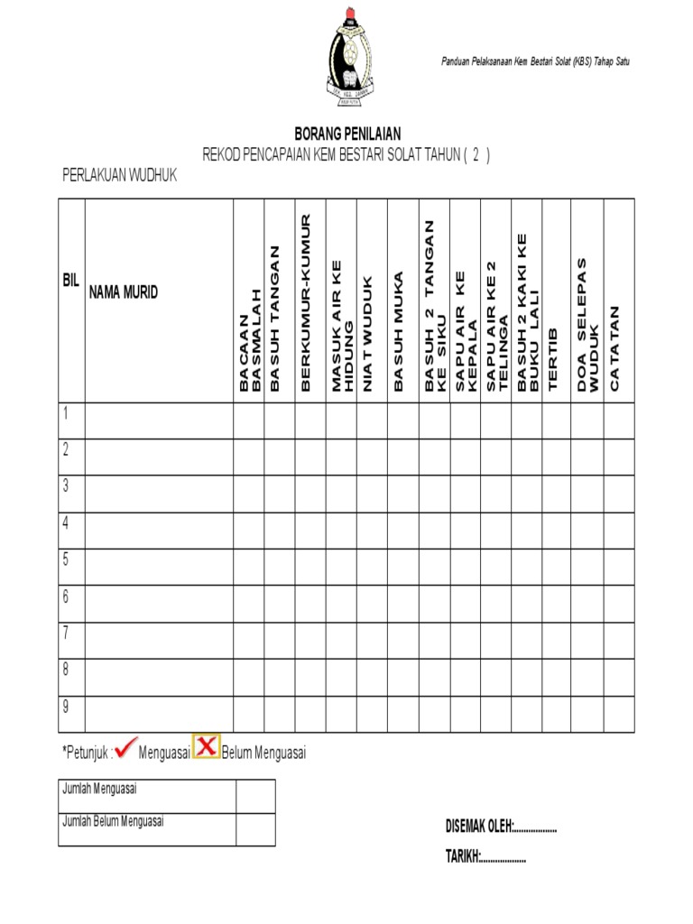D. Modul Kbs Senarai Semak | PDF