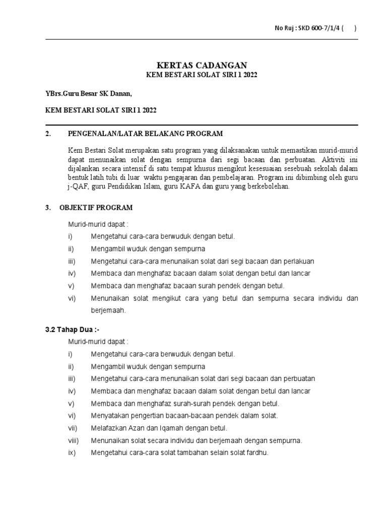 Kem Bestari Solat | PDF