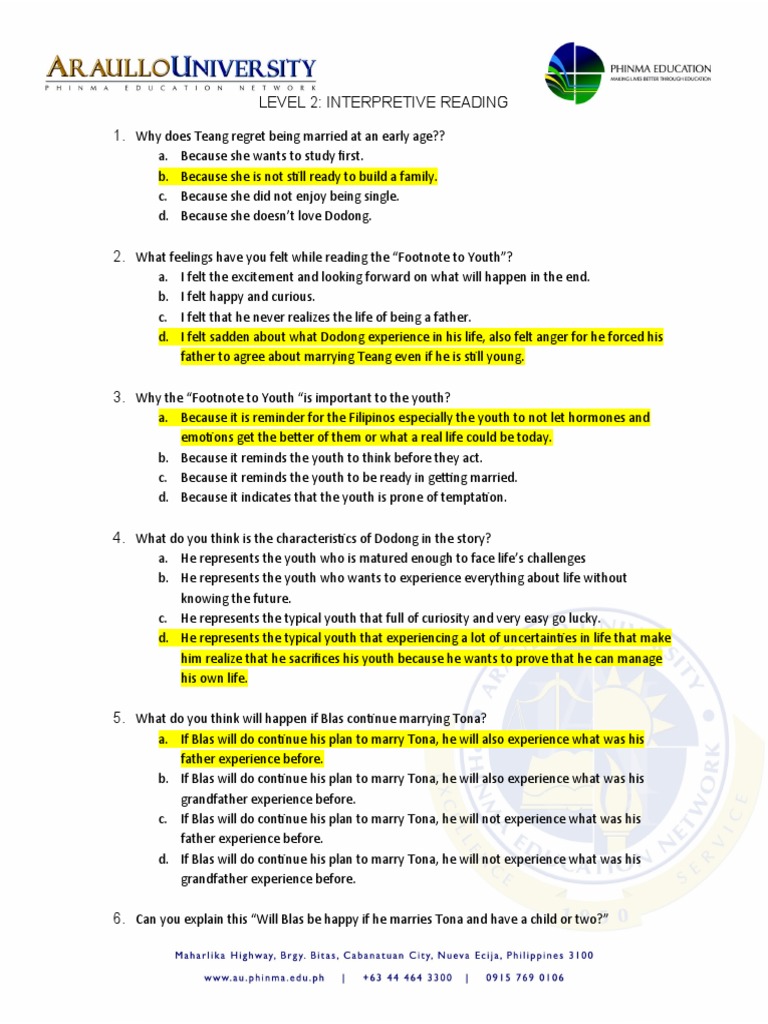 Level 2 - Interpretative Level | PDF | Curiosity | Psychology